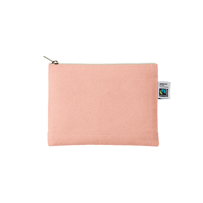 10oz フェアトレードコットンキャンバスフラットポーチ（S） | TUKUFUN